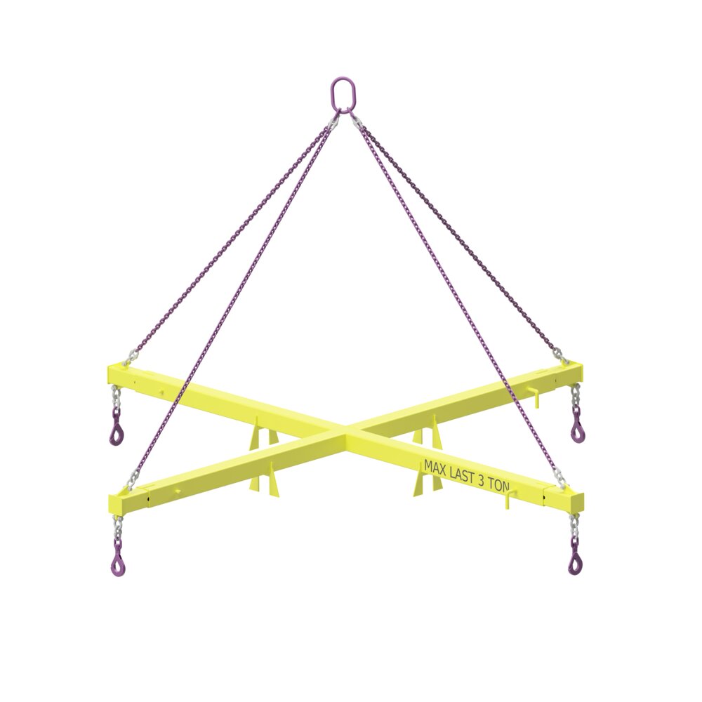 Cross spreader with 4-legged sling - Certex Poland
