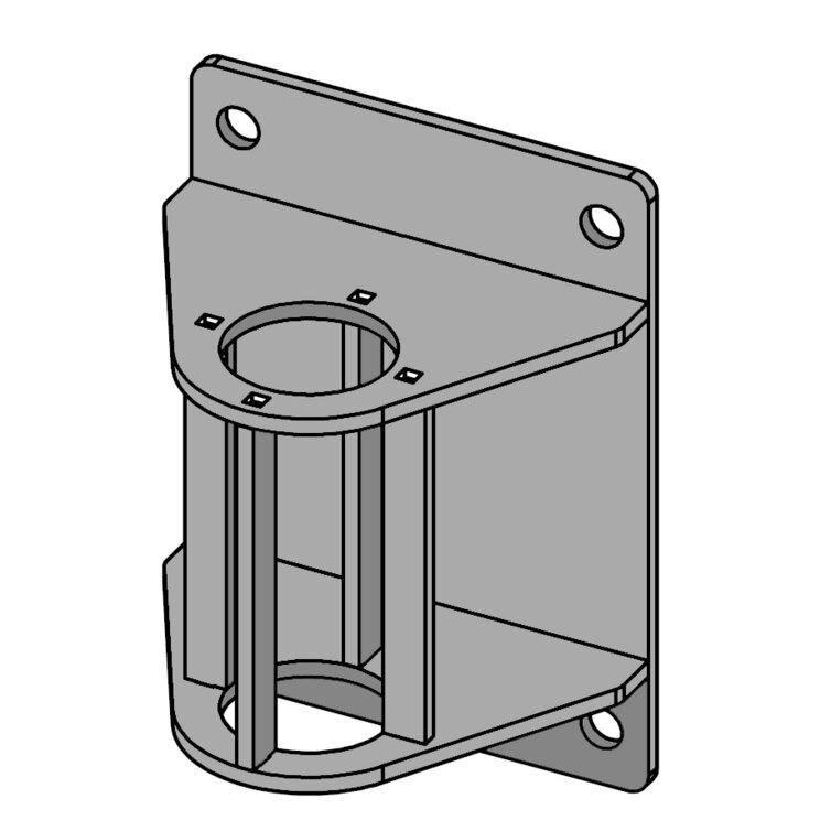 Wall Socket for Swivel Davit Crane, Zinc Plated | Certex Poland