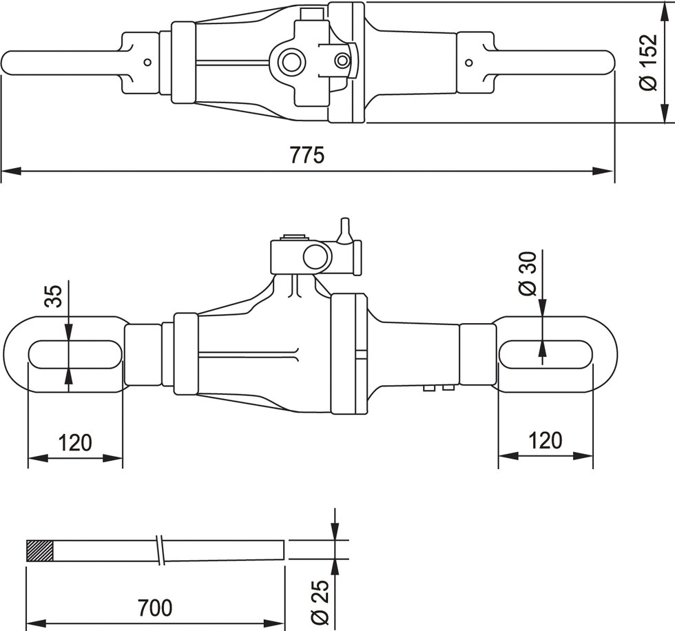 Mechanical Pulling Jack PL 2510 | Certex Poland