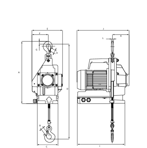 Pulling Hoist, MINIFORTM, maxiflex rope | Certex Poland