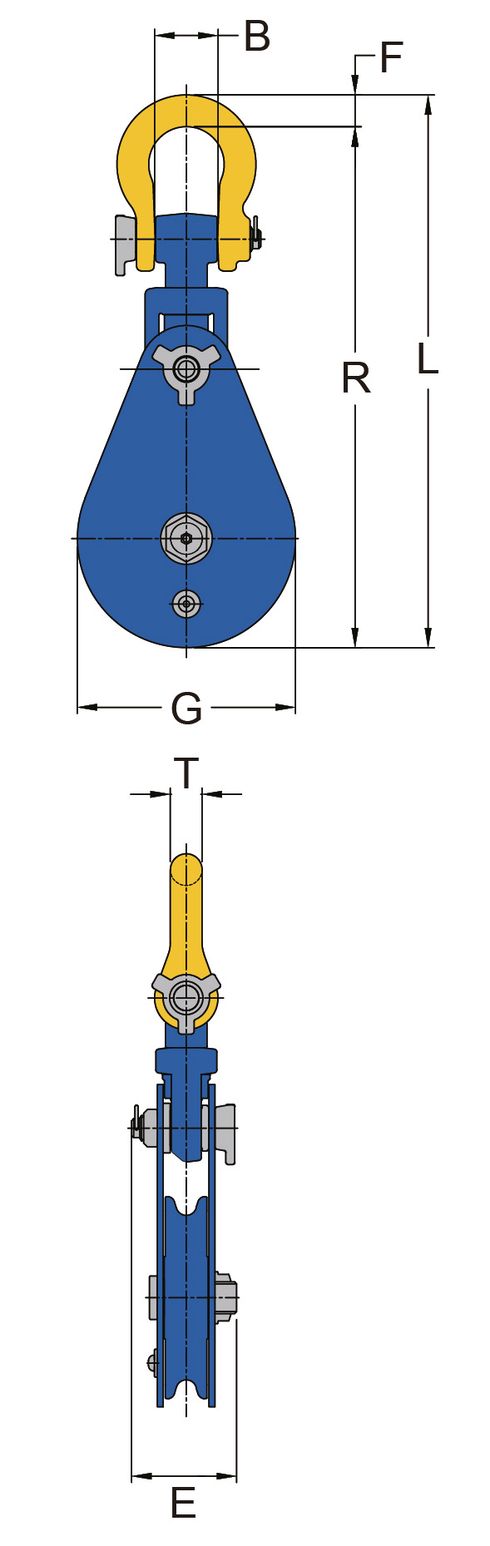 Snatch block - up to 8 tons | Certex Poland